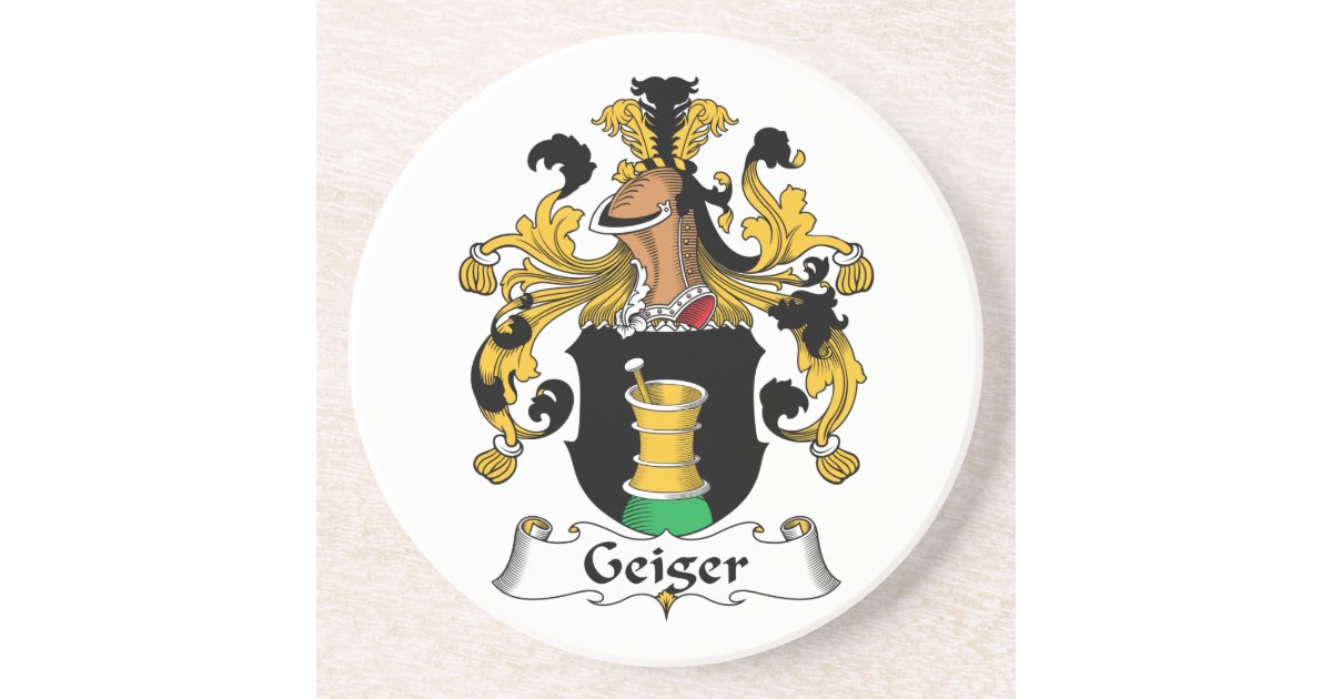 Geiger Family Crest Coaster | Zazzle