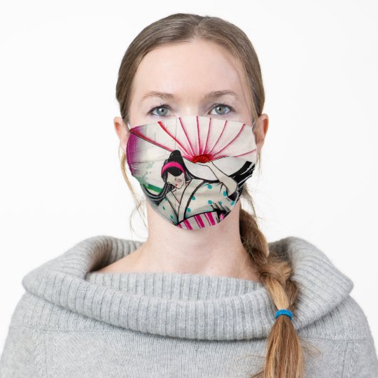 Geisha Cloth Face Mask | Zazzle.com
