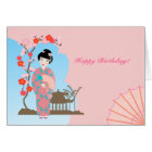 Japanese Birthday Card With Cute Fairy - Bilingual | Zazzle.com