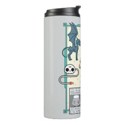 GELLERT GRINDELWALD™ & Barebone Cartoon Thermal Tumbler | Zazzle