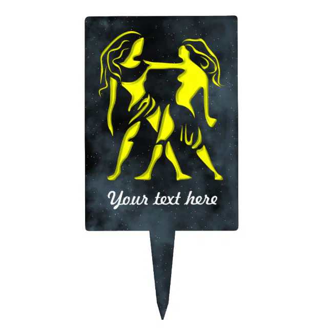 Gemini Cake Topper | Zazzle
