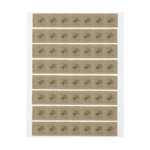 Gemini Constellation Map Hevelius circa 1690 Wrap Around Label | Zazzle