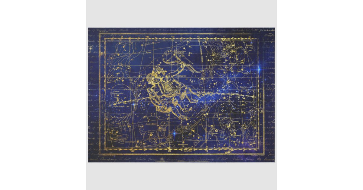 gemini constellation tissue paper | Zazzle