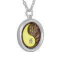 Gemini & Earth Rooster Silver Plated Necklace | Zazzle