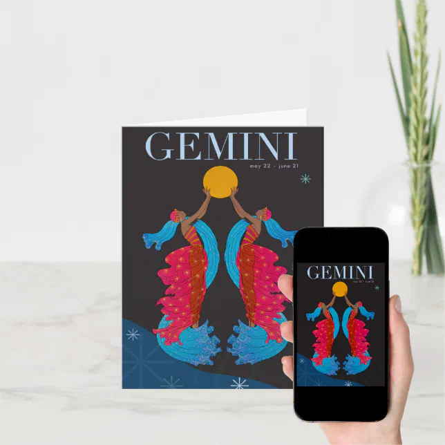 Gemini Note Card | Zazzle