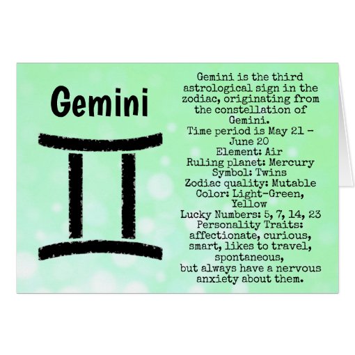 Gemini Symbol Happy Birthday Horoscope Zodiac | Zazzle
