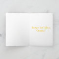 Gemini Yellow Zodiac Symbol Birthday Card | Zazzle