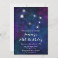 Gemini Zodiac Constellation Birthday Party Invitation | Zazzle