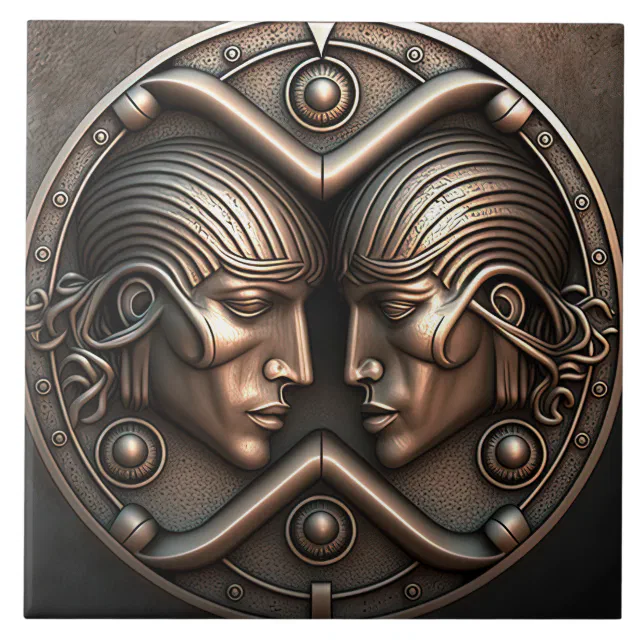 Gemini Zodiac Sign Gemini Horoscope Ceramic Tile | Zazzle