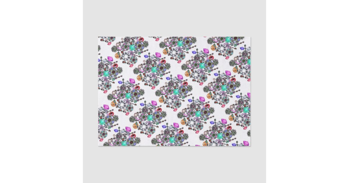 "Gems and Jewels" Tissue Paper | Zazzle