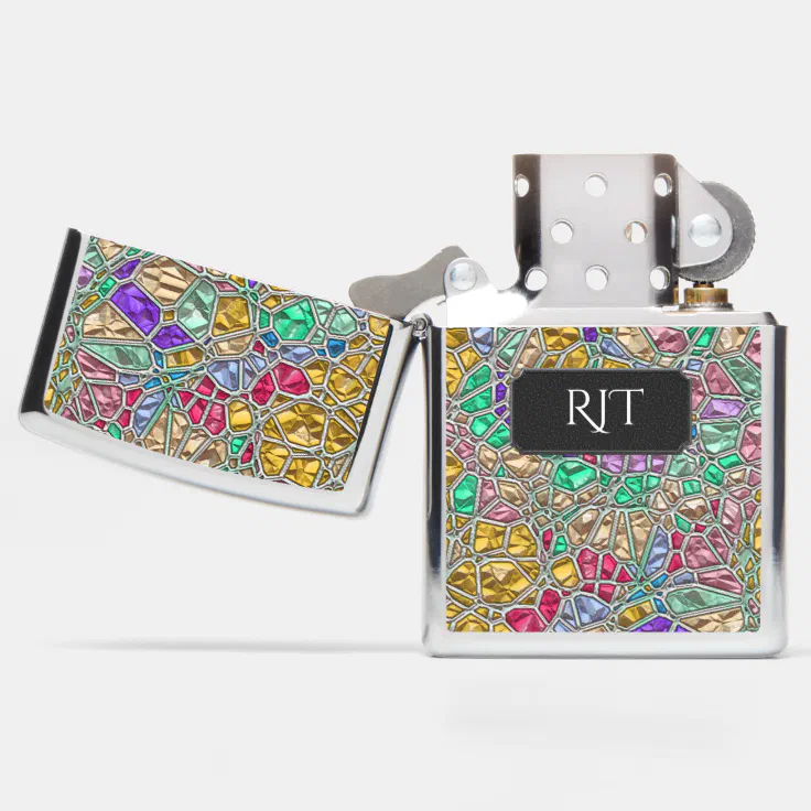 Gems / Stained Glass - Classic Elegance - Custom Zippo Lighter | Zazzle