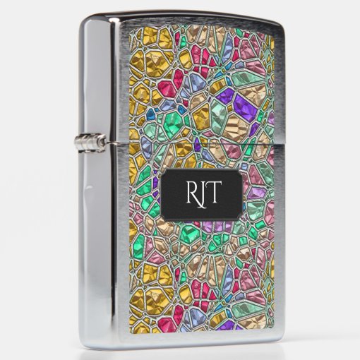 Gems / Stained Glass - Classic Elegance - Custom Zippo Lighter | Zazzle