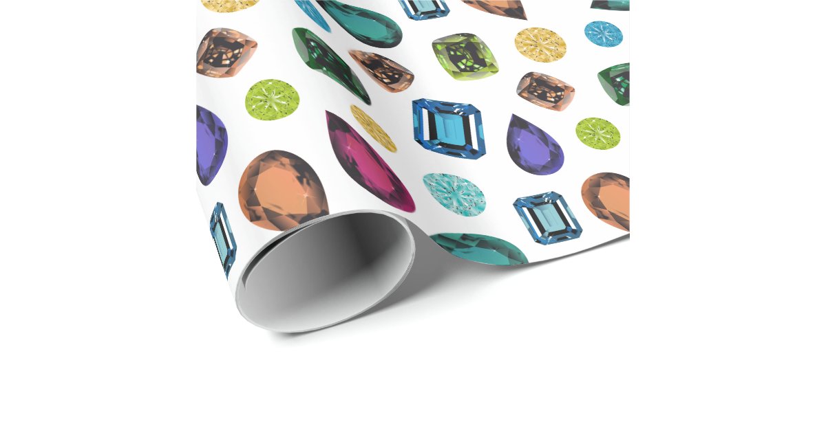 Gemstones Wrapping Paper | Zazzle