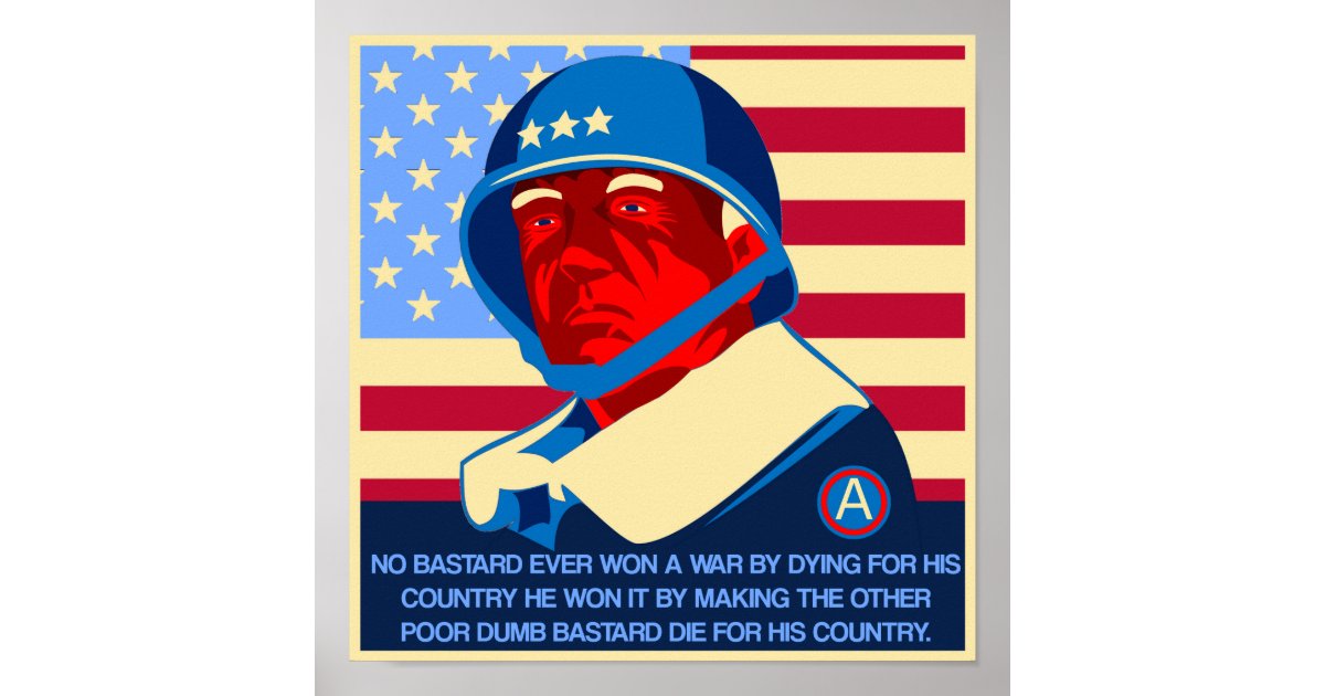 GEN Patton quote Poster | Zazzle