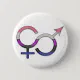 Gender Fluid Symbol in Pride Flag Colors Button | Zazzle