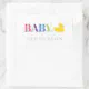 Gender Neutral Baby Shower Favor Rectangular Sticker | Zazzle