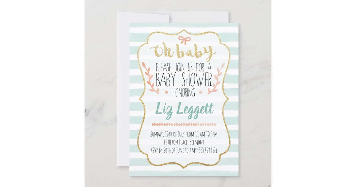 Gender Neutral Baby Shower Invitation | Zazzle