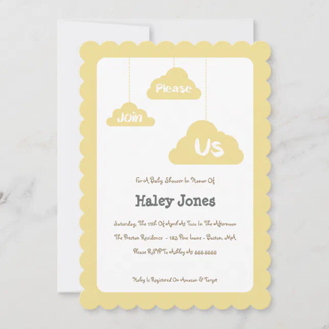 Gender Neutral Baby Shower Invitation | Zazzle