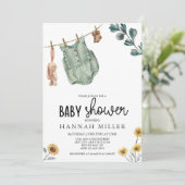 Gender Neutral Boho | Watercolor Baby Shower Invitation | Zazzle