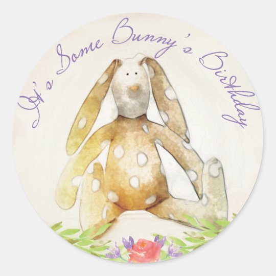 Gender Neutral Bunny Rabbit Sticker | Zazzle.com