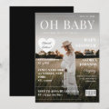 Gender Neutral Magazine Cover Photo Baby Shower Invitation | Zazzle