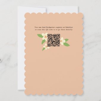 Gender Neutral Orange Cutie Baby Shower Invitation | Zazzle