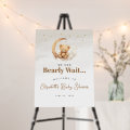 Gender Neutral Teddy Bear Baby Shower Welcome Sign | Zazzle