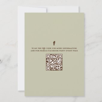 Gender Neutral Teddy Bear QR Code Social Media Invitation | Zazzle