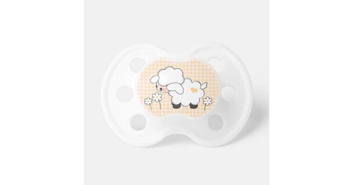 Gender Neutral Yellow Lamb Pacifier | Zazzle
