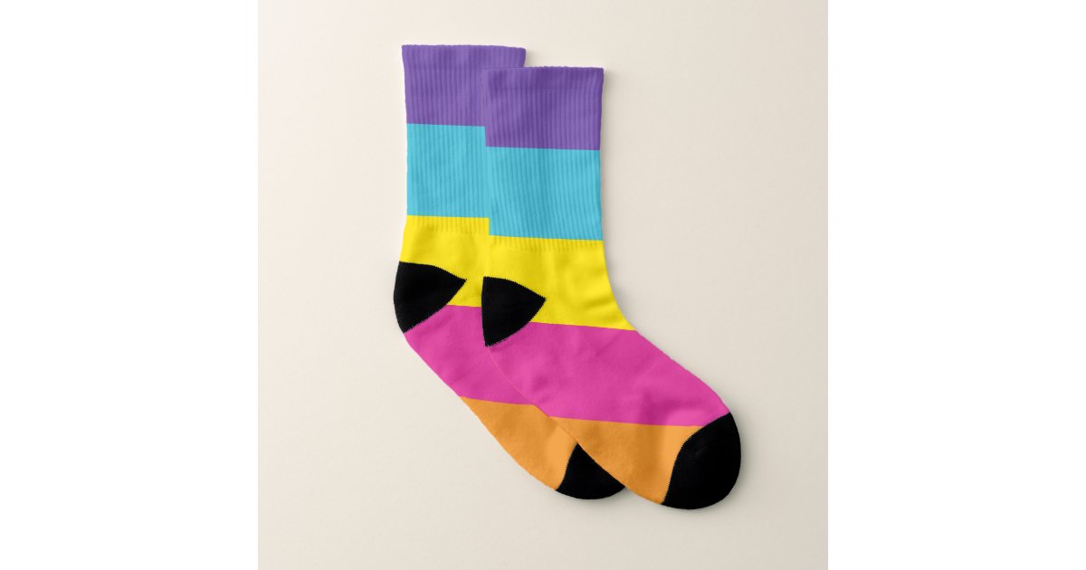 Gender Nonbinary Pride Flag Socks | Zazzle