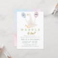 Gender Reveal Baby Pregnancy Waddle It Be Goose Invitation | Zazzle