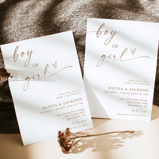 Gender Reveal Invitation | Neutral Gender Reveal | Zazzle