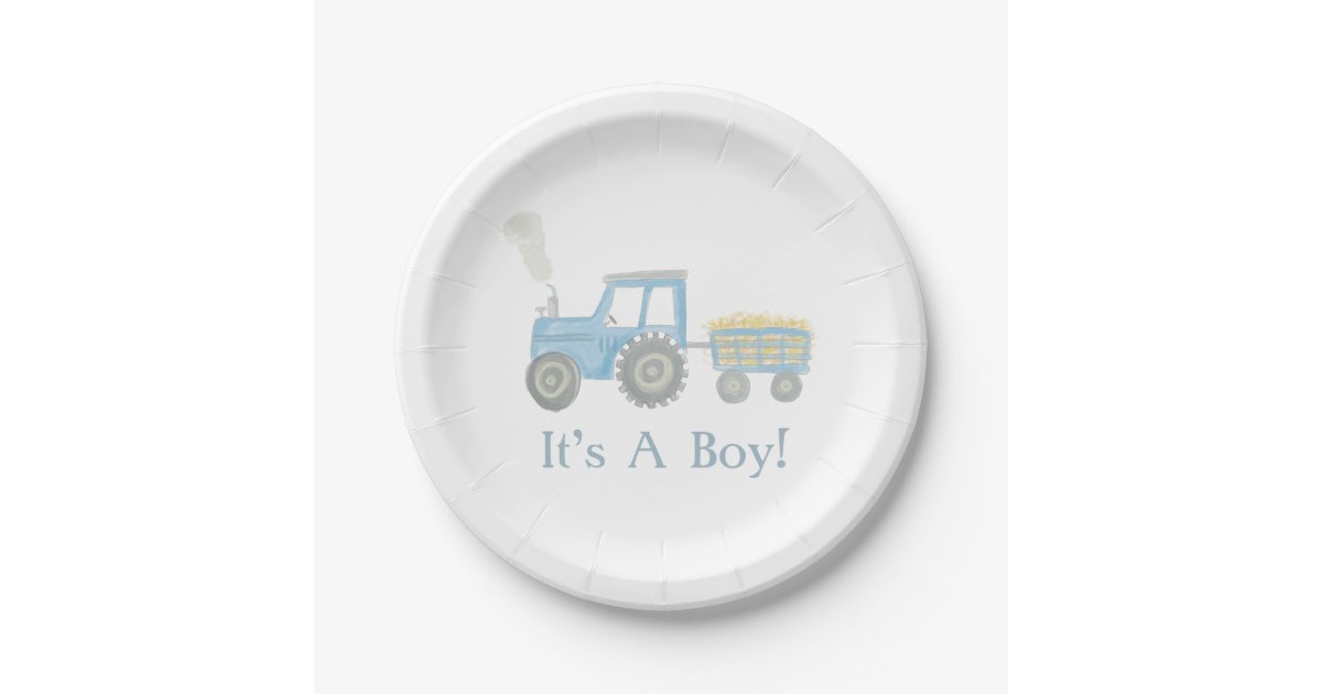 Gender reveal plate | Zazzle