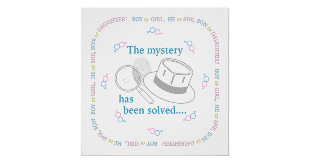 Gender Reveal Poster | Zazzle