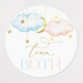 Gender Reveal Stickers, Team Boy, Team Girl Labels | Zazzle