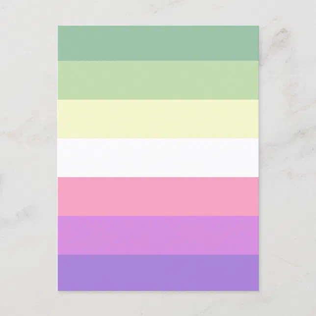 Genderfae Pride Flag Postcard | Zazzle