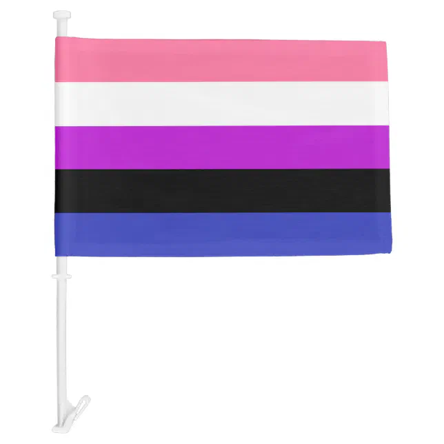 Genderfluid Car Flag | Zazzle
