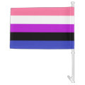 Genderfluid Car Flag | Zazzle
