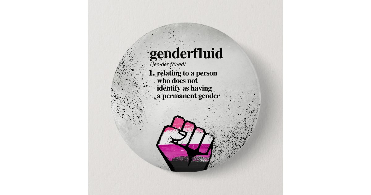 Genderfluid Definition - Defined LGBTQ Terms - Button | Zazzle