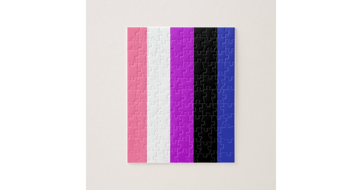 Genderfluid Flag Jigsaw Puzzle | Zazzle
