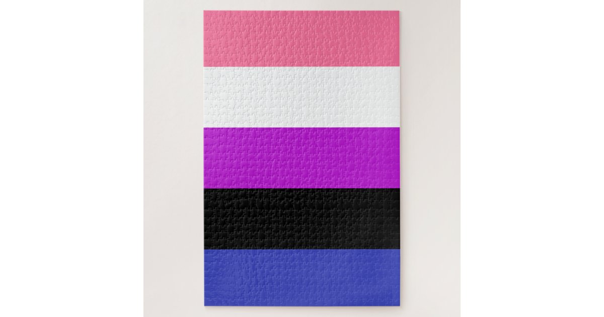 Genderfluid Pride Flag Jigsaw Puzzle | Zazzle