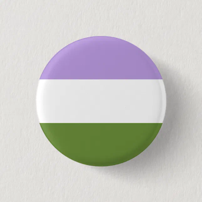 Genderqueer Flag Badge Button | Zazzle
