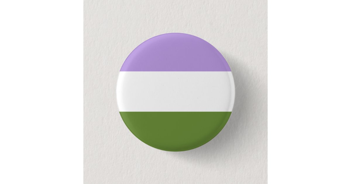 Genderqueer Pride Flag Badge Button | Zazzle