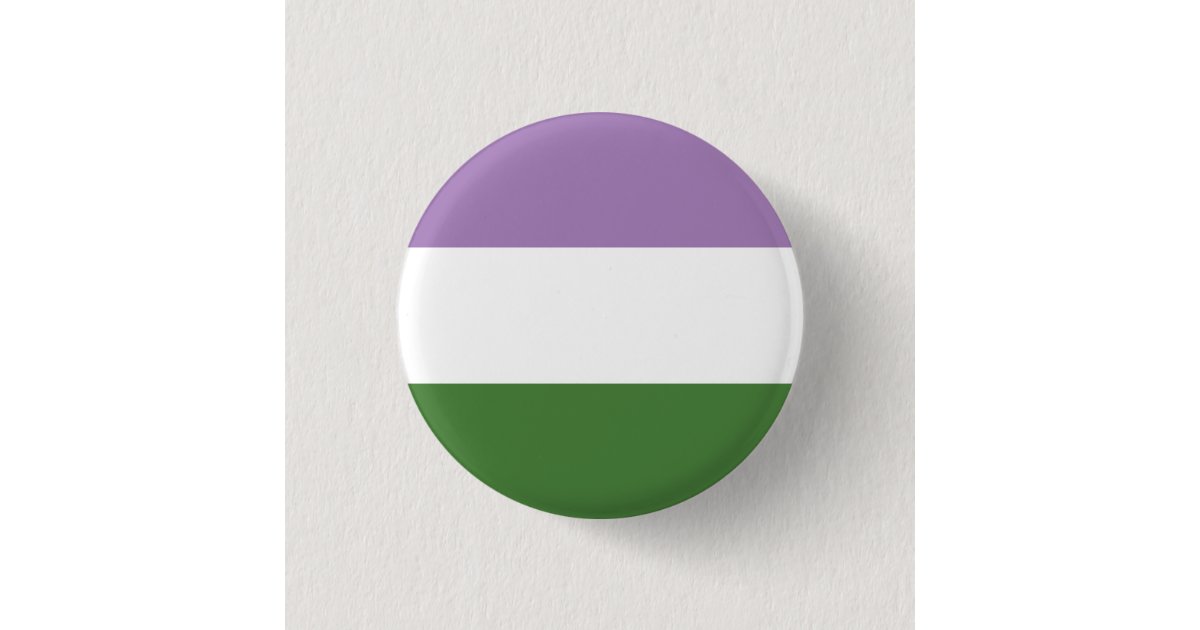GenderQueer Pride Flag Button | Zazzle