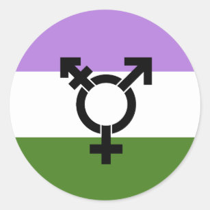 Genderqueer Symbol Stickers - 100% Satisfaction Guaranteed | Zazzle