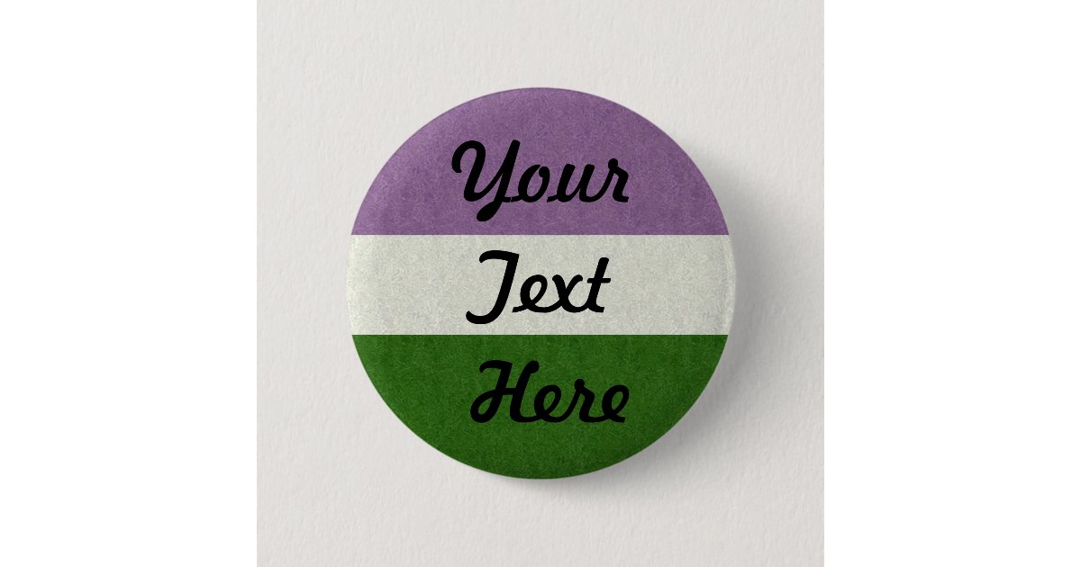 Genderqueer Pride Flag Colored Background Button | Zazzle