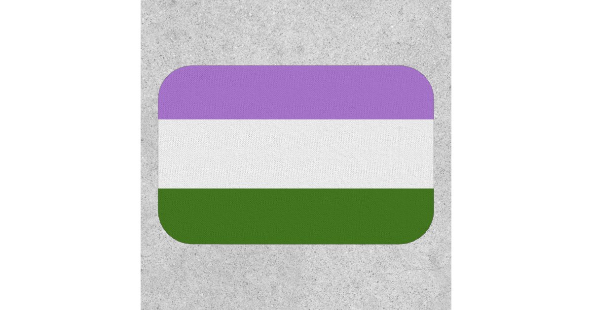 Genderqueer Pride Flag Patch | Zazzle