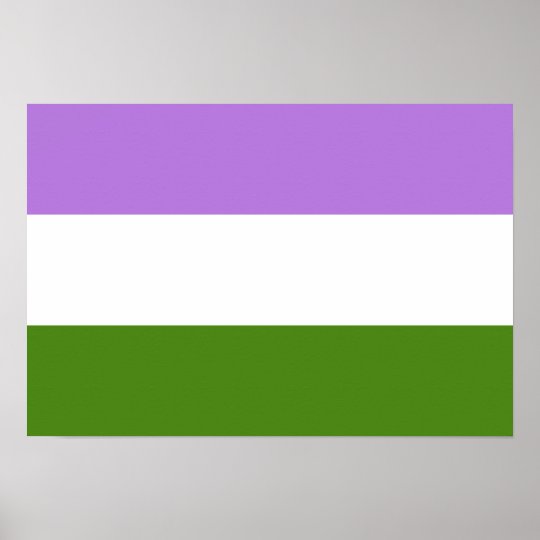 Genderqueer Pride flag Poster | Zazzle.com