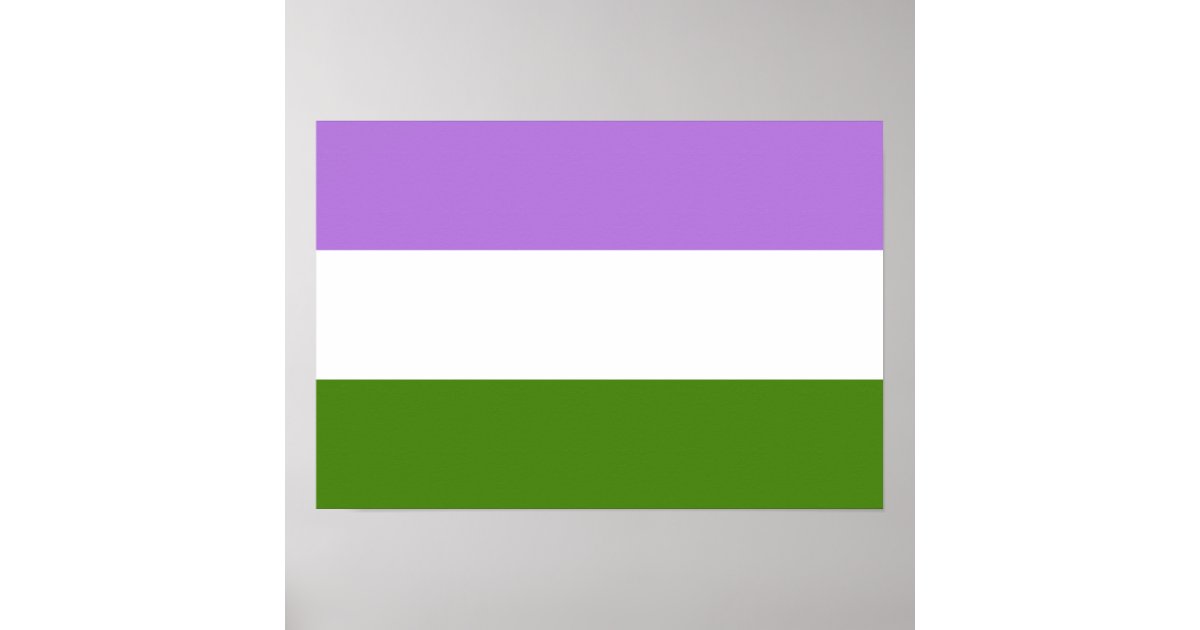 Genderqueer Pride flag Poster | Zazzle