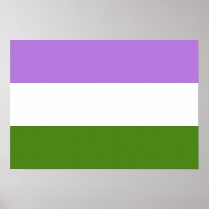 Genderqueer Pride flag Poster | Zazzle.com